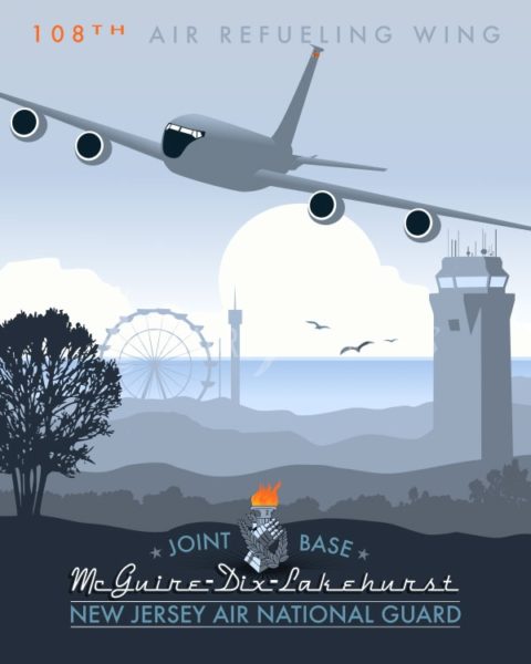 JB McGuire - 108th ARW KC-135 - Squadron Posters
