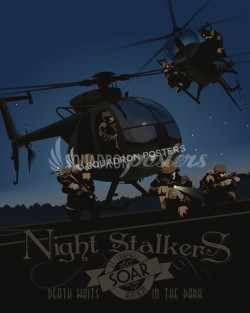 160th SOAR MH-6 Little Bird Night Stalkers - Squadron Posters