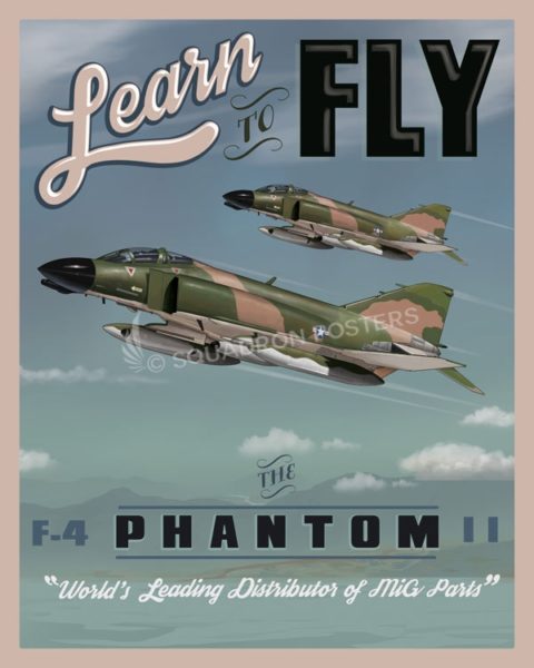 Learn to Fly the F-4 Phantom - Squadron Posters