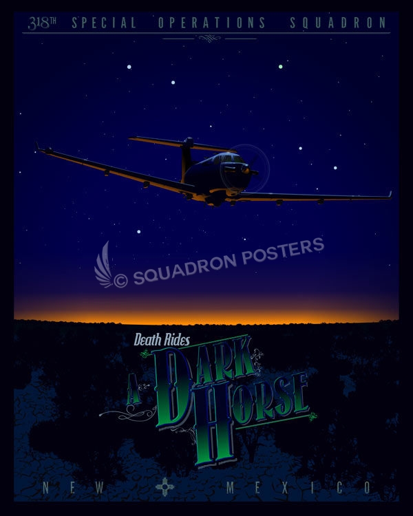 A Dark Horse 318th SOS - Squadron Posters