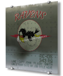 Offutt AFB 343d Reconnaissance Squadron RC-135 Nose Art - Squadron Posters