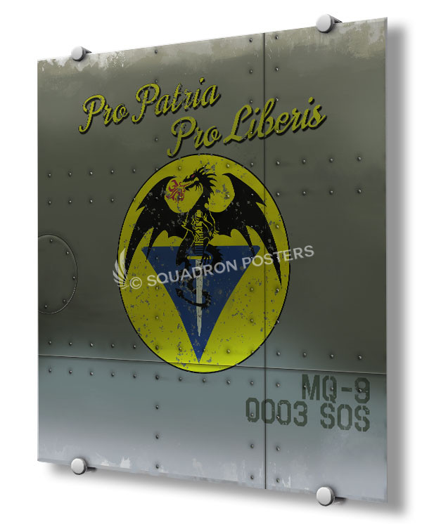3d Special Operations Squadron MQ-9 Nose Art - Squadron Posters