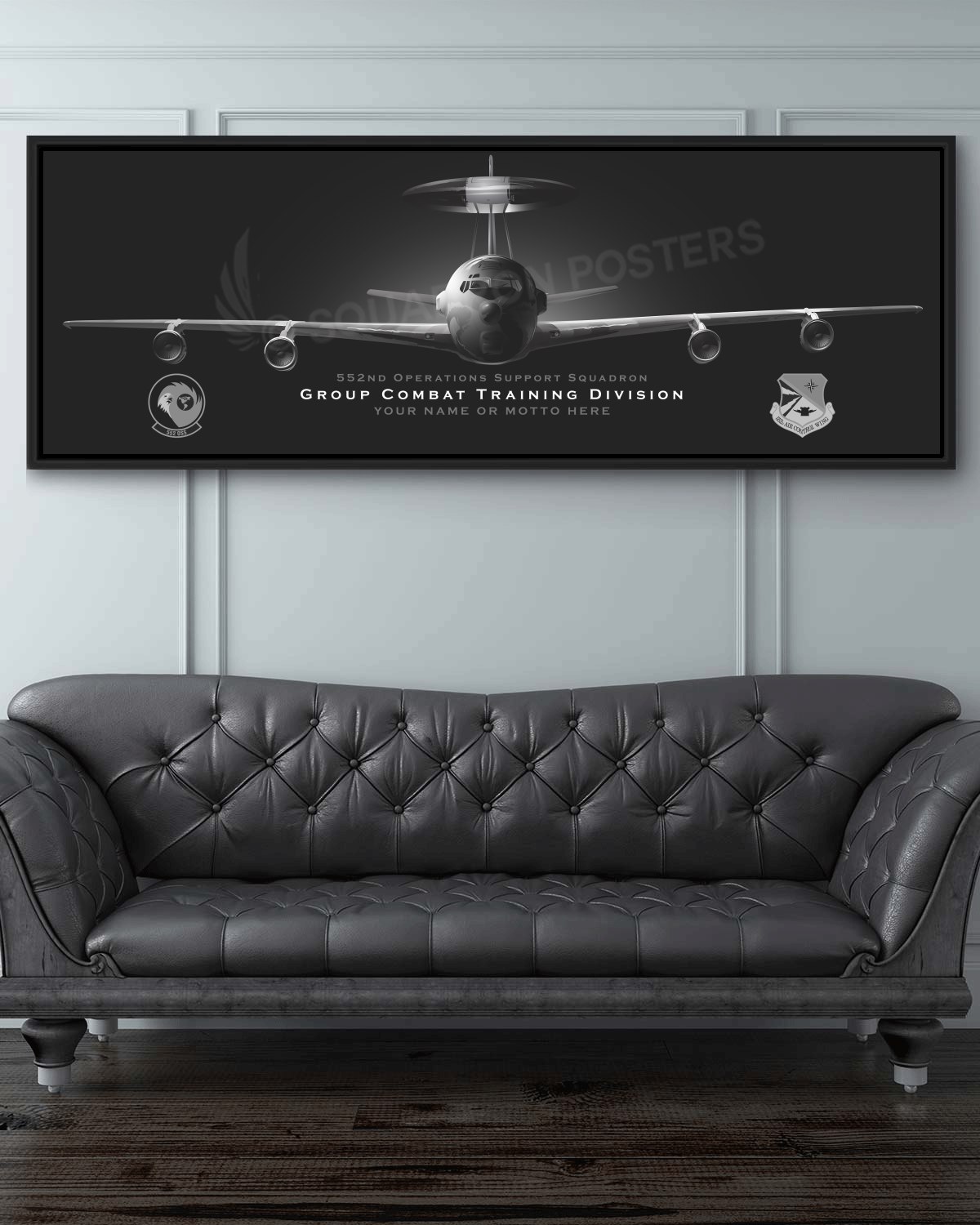 Jet Black 552nd OSS Lithograph - Squadron Posters