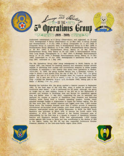 Lineage And History Of The 5th Operations Group - Squadron Posters