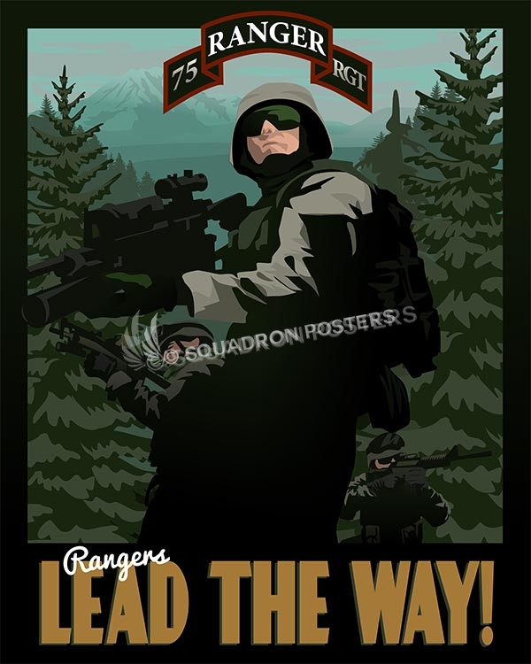75th Ranger Regiment - Squadron Posters