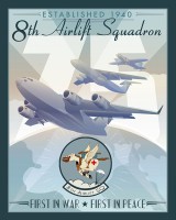 8th Airlift Squadron 75th Anniversary - Squadron Posters