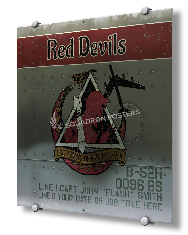 96th Bomb Squadron "Red Devils" Nose Art - Squadron Posters