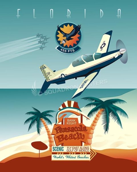 Air Force NAS Pensacola 455-FTS T-6 - Squadron Posters