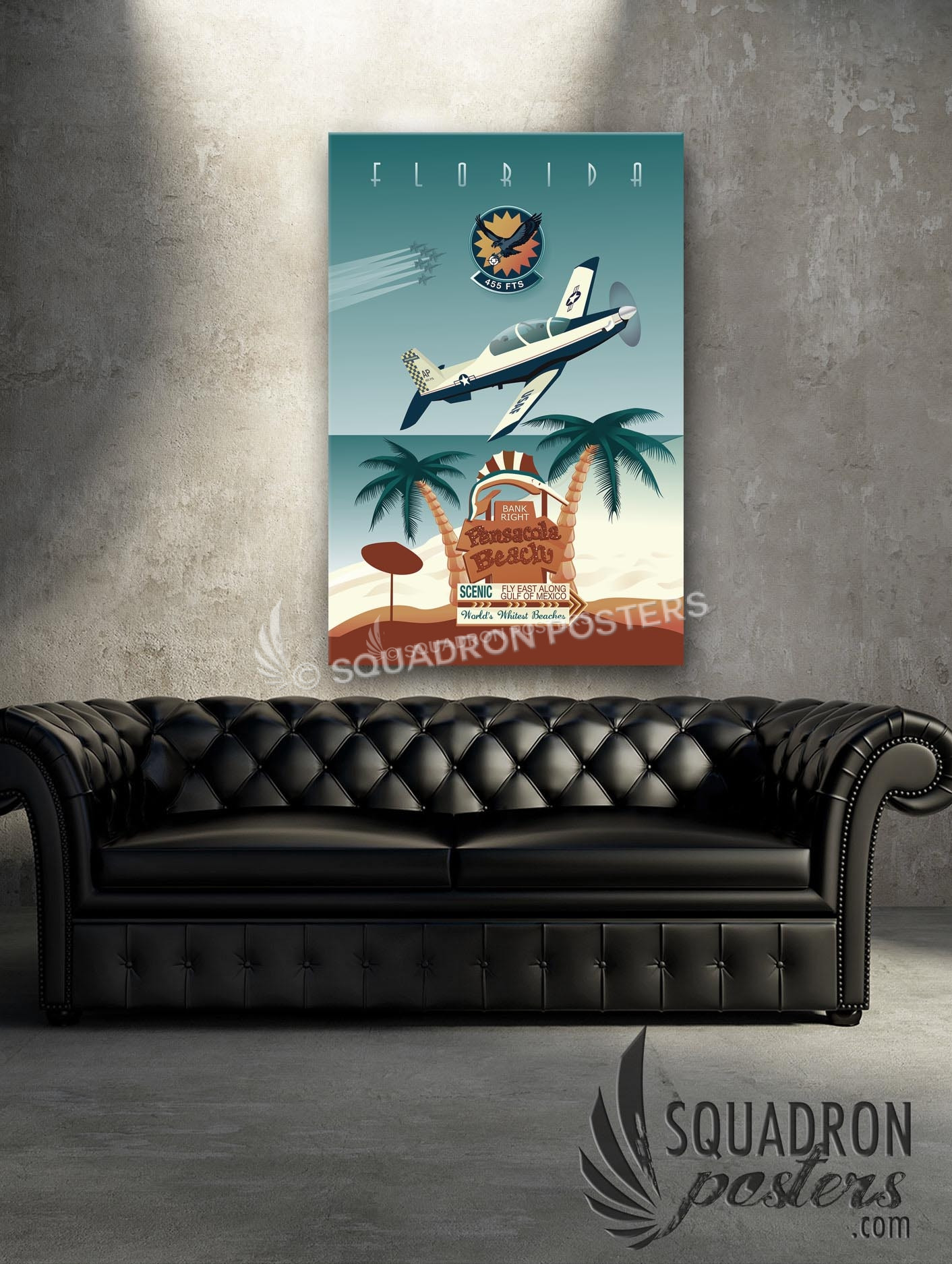 Air Force NAS Pensacola 455-FTS T-6 - Squadron Posters