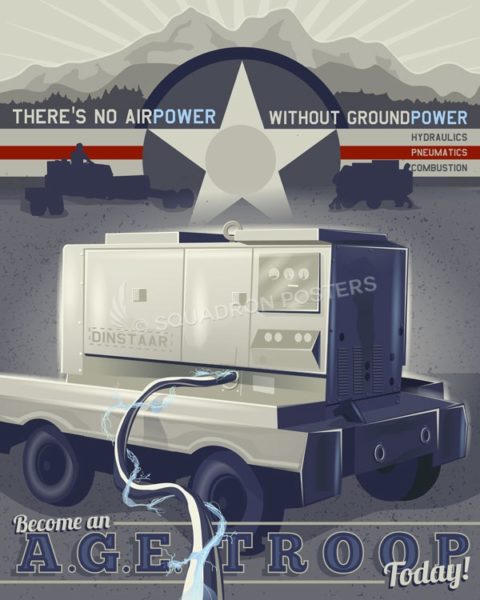USAF A.G.E. Technician - Squadron Posters
