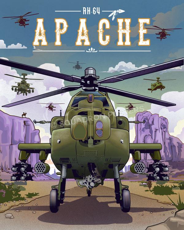 AH-64 Apache Art - Squadron Posters