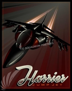 Harrier Jump Jet - Squadron Posters