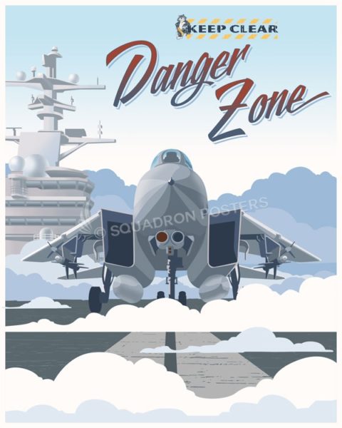 F-14 Tomcat Waiting On Deck - Squadron Posters