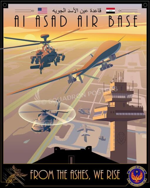 Al Asad AB 443d AES - Squadron Posters