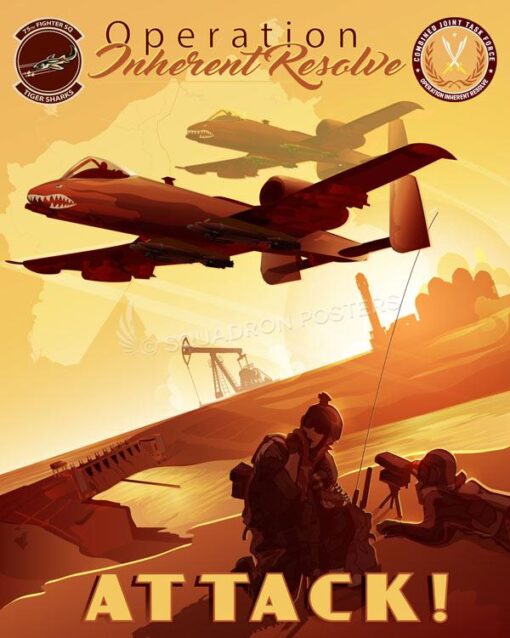 Al Dahfra AB 75th Fighter Squadron - Squadron Posters