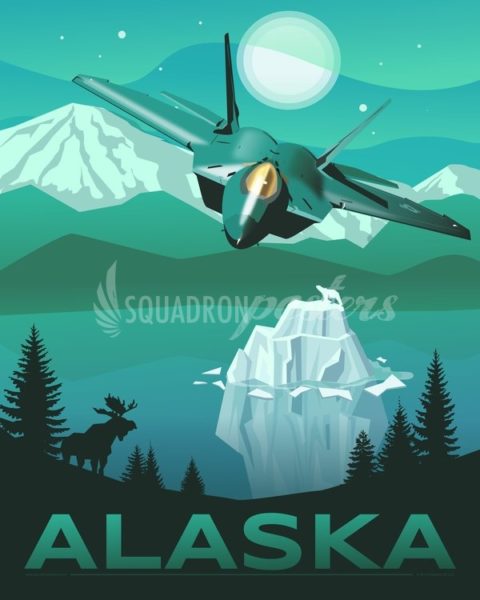 Alaska F-22 Raptor poster - Squadron Posters