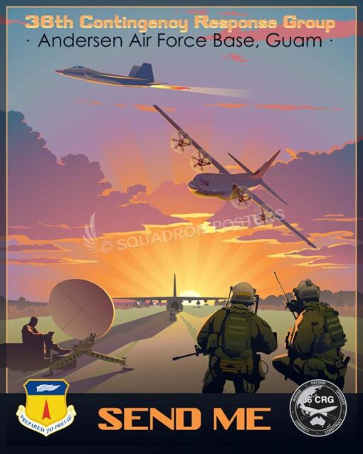Andersen AFB Guam 36th CRG - Squadron Posters