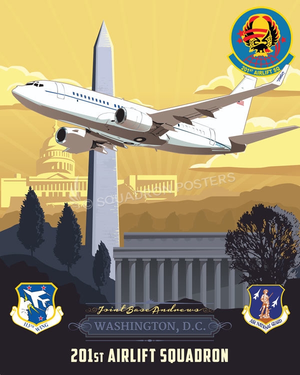 Andrews AFB 201st Airlift Squadron - Squadron Posters