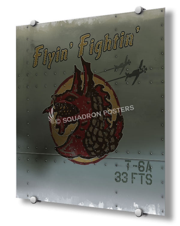 33d Flying Training Squadron Nose Art - Squadron Posters