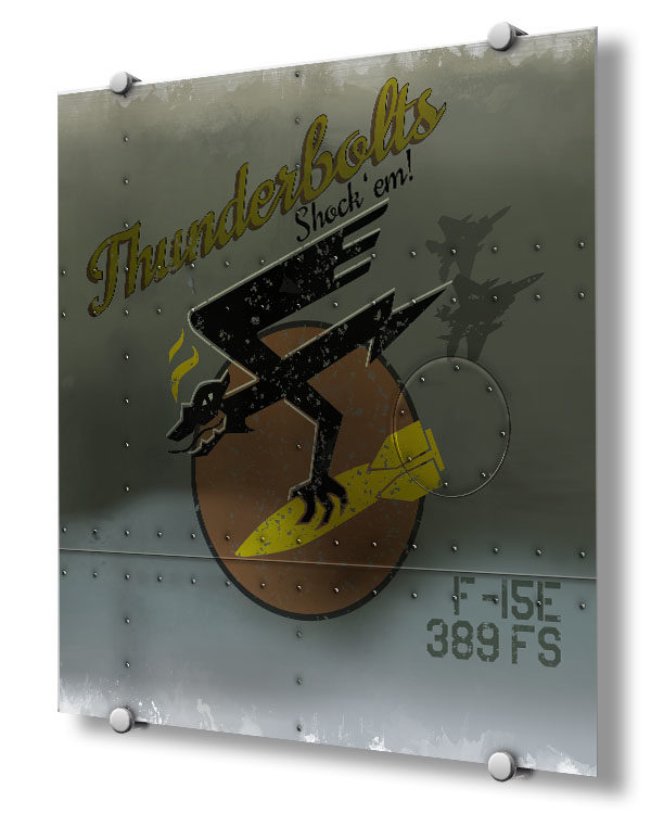 389th Fighter Squadron Vintage Nose Art - Squadron Posters