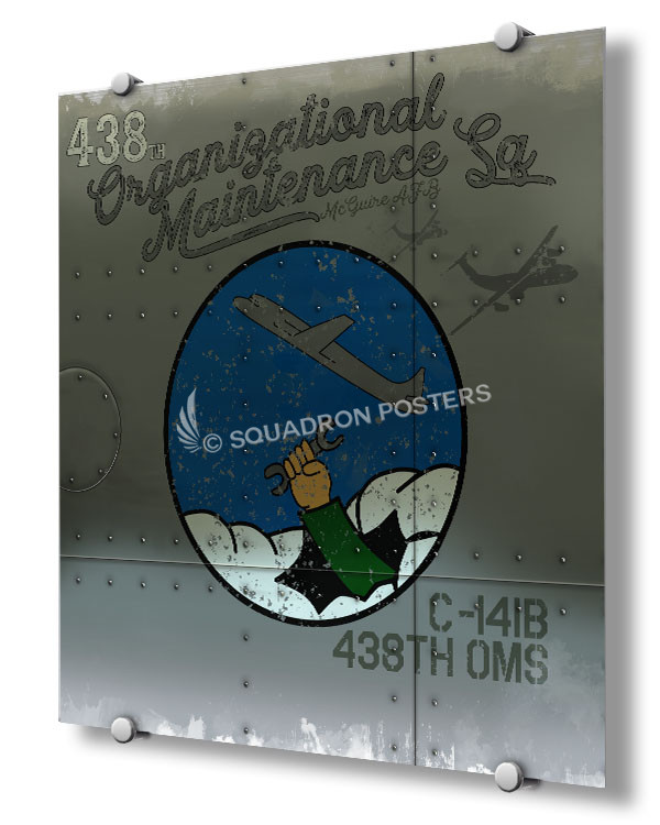 438th Organizational Maintenance Squadron Nose Art - Squadron Posters