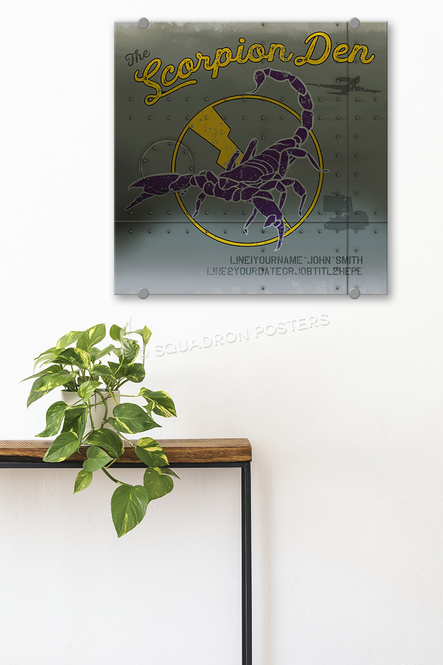 552nd ACNS Scorpion Den Nose Art - Squadron Posters