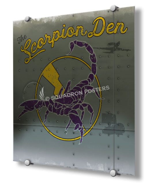 552nd ACNS Scorpion Den Nose Art - Squadron Posters