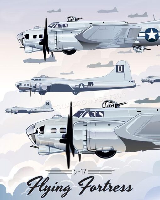 B-17 Flying Fortress - Squadron Posters