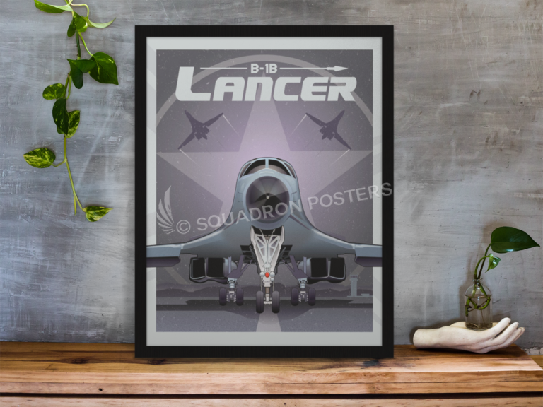 B-1B Lancer Art - Squadron Posters
