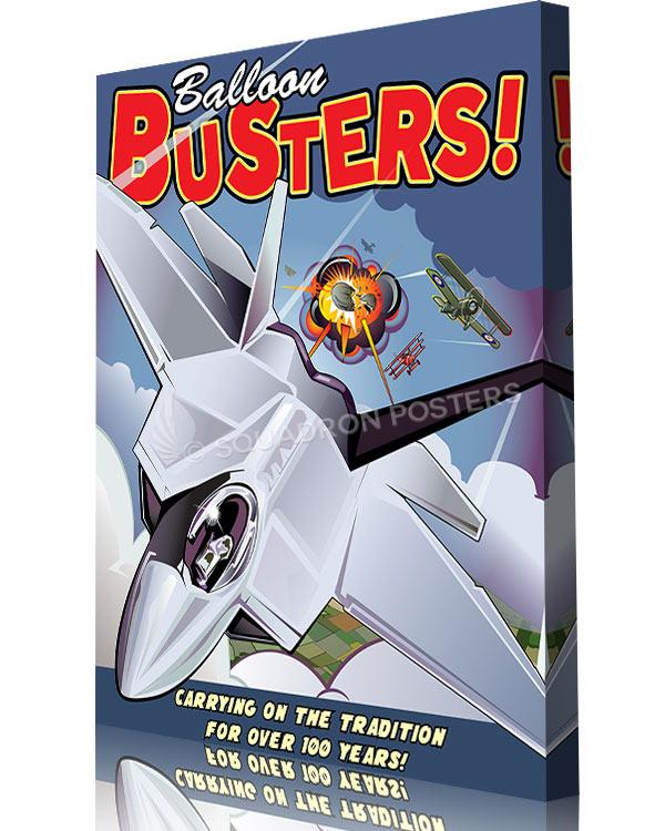 Balloon Buster F-22 - Squadron Posters