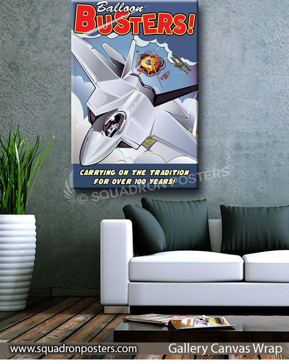 Balloon Buster F-22 - Squadron Posters