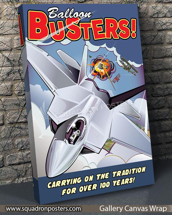 Balloon Buster F-22 - Squadron Posters