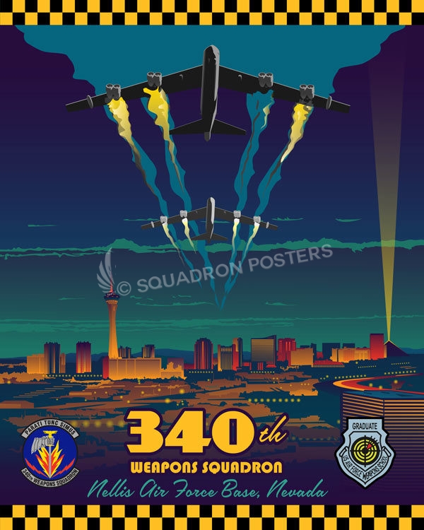 Barksdale AFB 340th Weapons Squadron - Squadron Posters