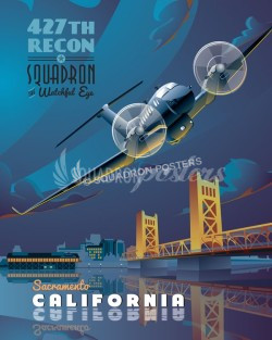 Beale AFB - 427th RS MC-12 Liberty - Squadron Posters