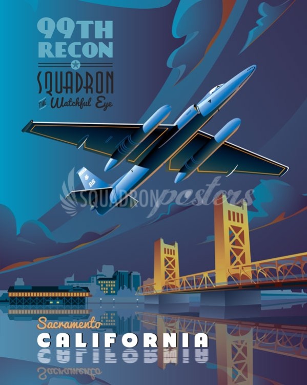 Beale AFB - U-2 Dragon Lady 99th RS - Squadron Posters