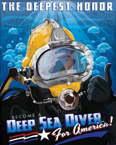 Become a Deep Sea Diver - Squadron Posters