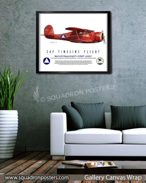 Beechcraft Staggerwing B-17L NC15407 - Squadron Posters