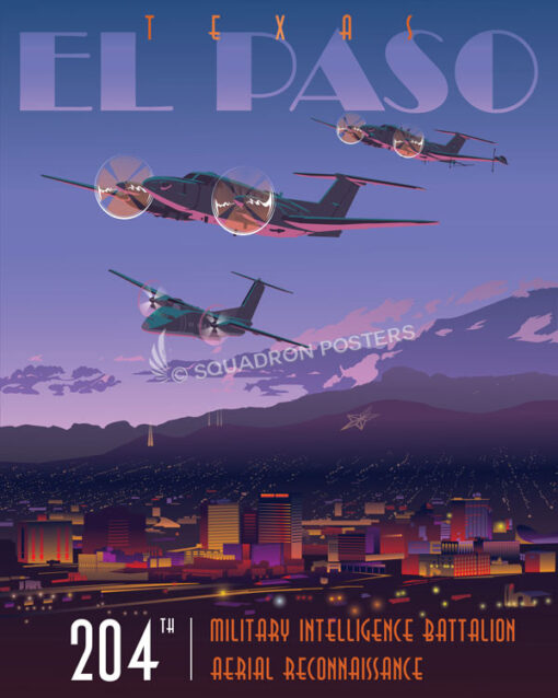 Biggs Army Airfield Fort Bliss 204th MI BN (AR) - Squadron Posters