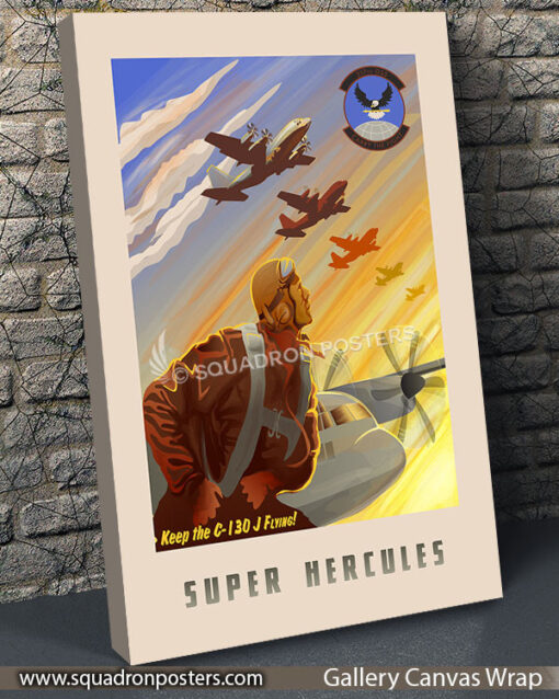 C-130J "Keep Em' Flying" 317 OSS - Squadron Posters