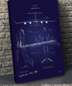 C-17 Globemaster III Blueprint Art - Squadron Posters