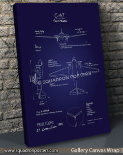 C-47 Skytrain Blueprint - Squadron Posters