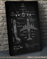 C-5 Galaxy Blackboard Art - Squadron Posters