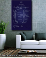C-5 Galaxy Blueprint Art - Squadron Posters