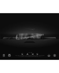 CAOC – 609th Air Operations Center Jet Black Lithograph - Squadron Posters