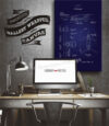 CH-47 Chinook Blueprint Art - Squadron Posters