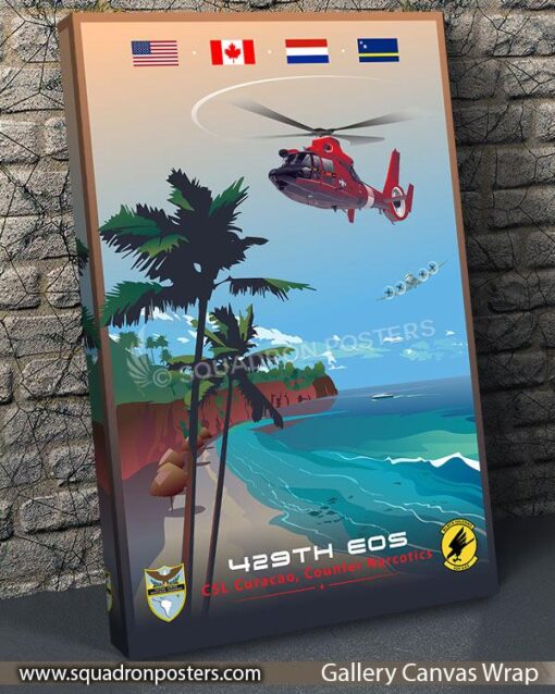 CSL Curacao 429th EOS Counter Narcotics Art - Squadron Posters