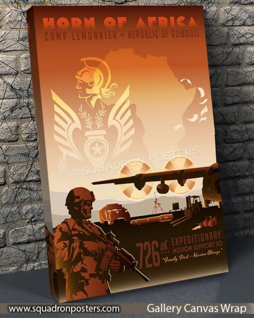 Camp Lemonnier 726th EMSS Art - Squadron Posters