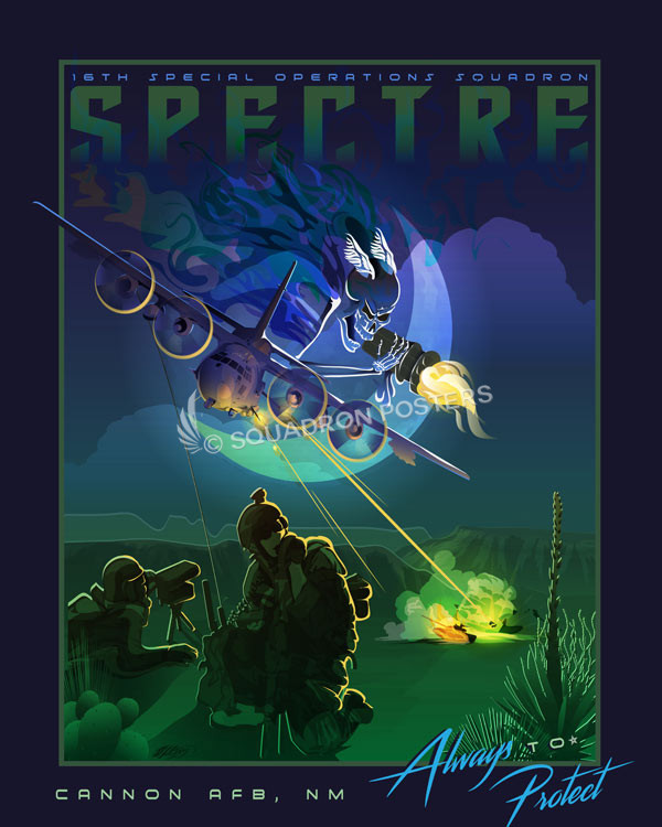 Cannon AFB 16th SOS "Always To Protect" - Squadron Posters