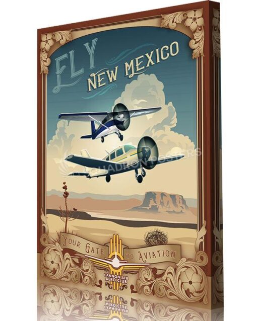 Cannon AFB Aero Club C-172 Piper Warrior III - Squadron Posters