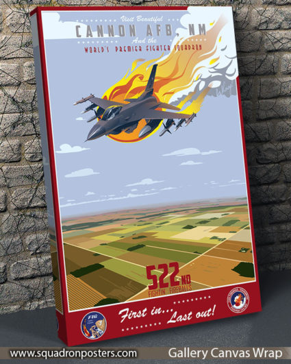Cannon AFB 522nd Fighter Squadron - Squadron Posters